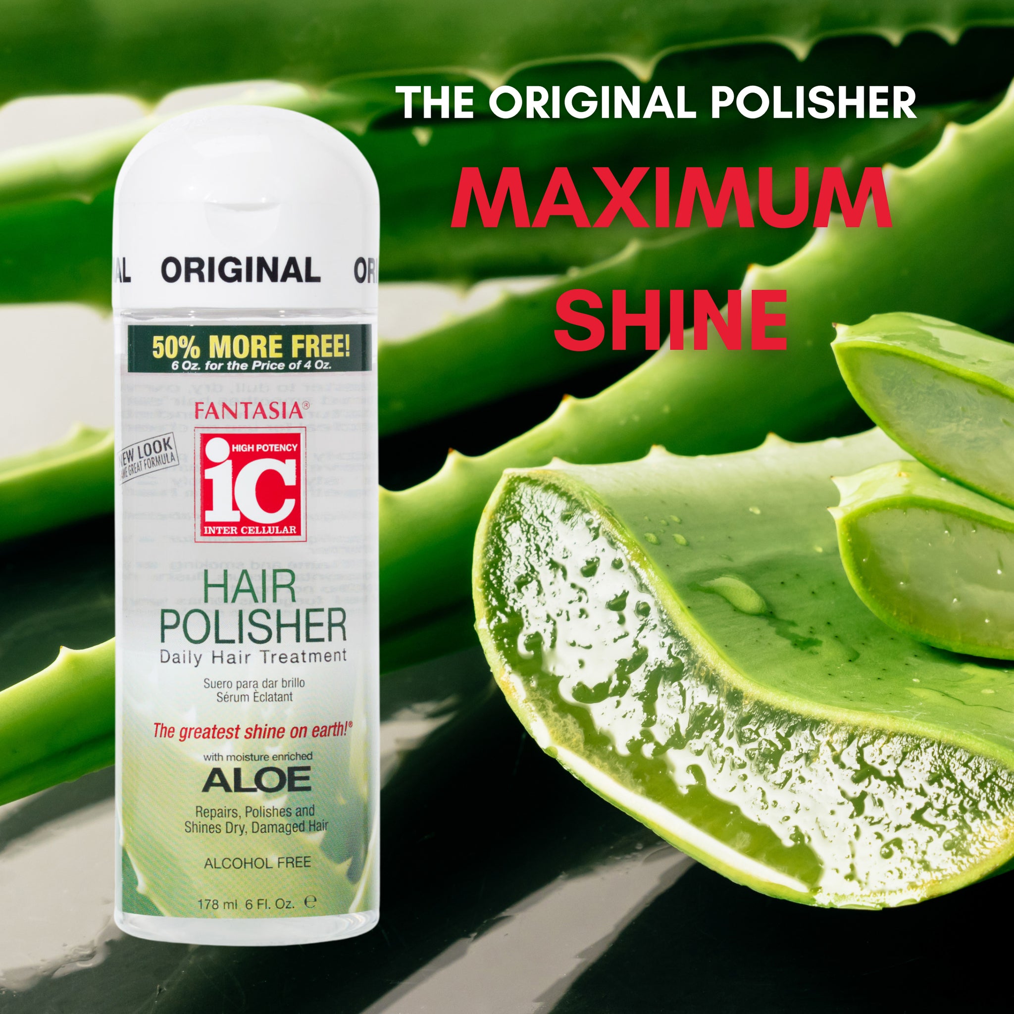 IC HAIR POLISHER SERUM ‣ 6 oz. Aloe – Fantasia Hair Care Industries