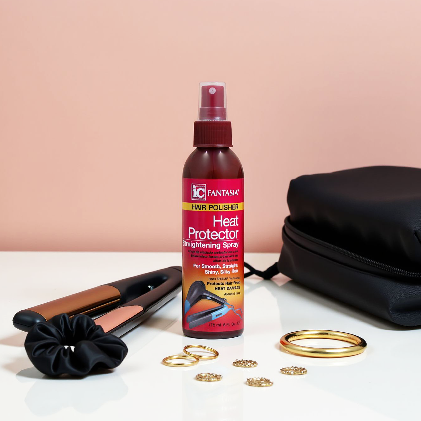 HEAT PROTECTOR ‣ Straightening Spray 6 oz. – Fantasia Hair Care Industries